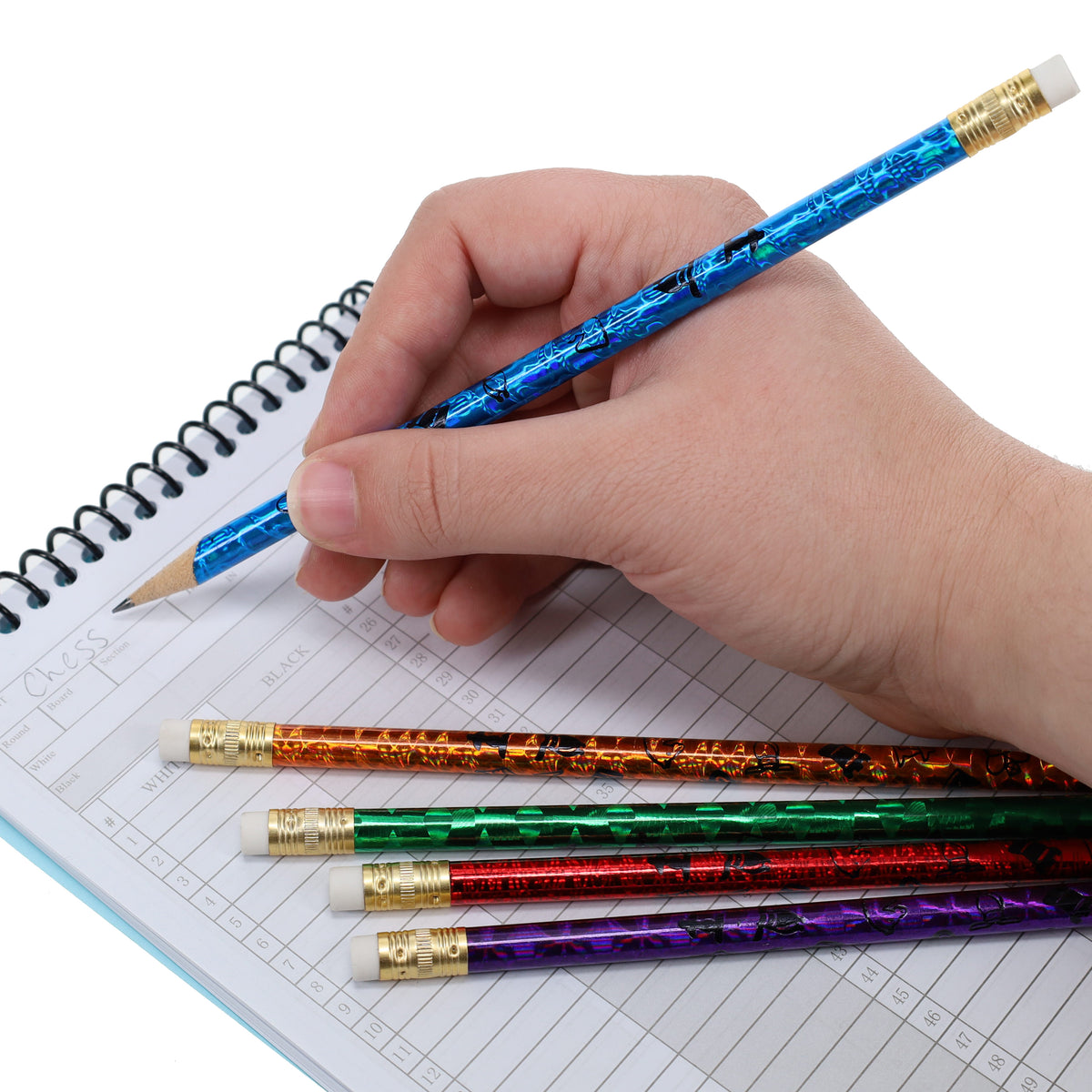 WE Games Chess Themed Wooden Pencils - Pack of 5 for Prizes and Partie – American Chess Equipment