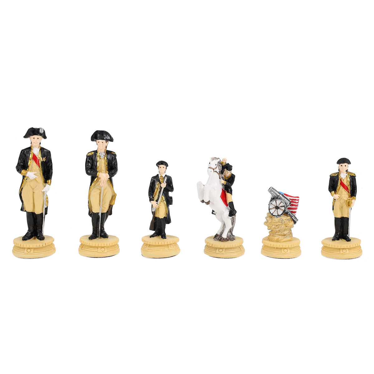 American Revolutionary War Chess Pieces – 3.5 inch king – American ...