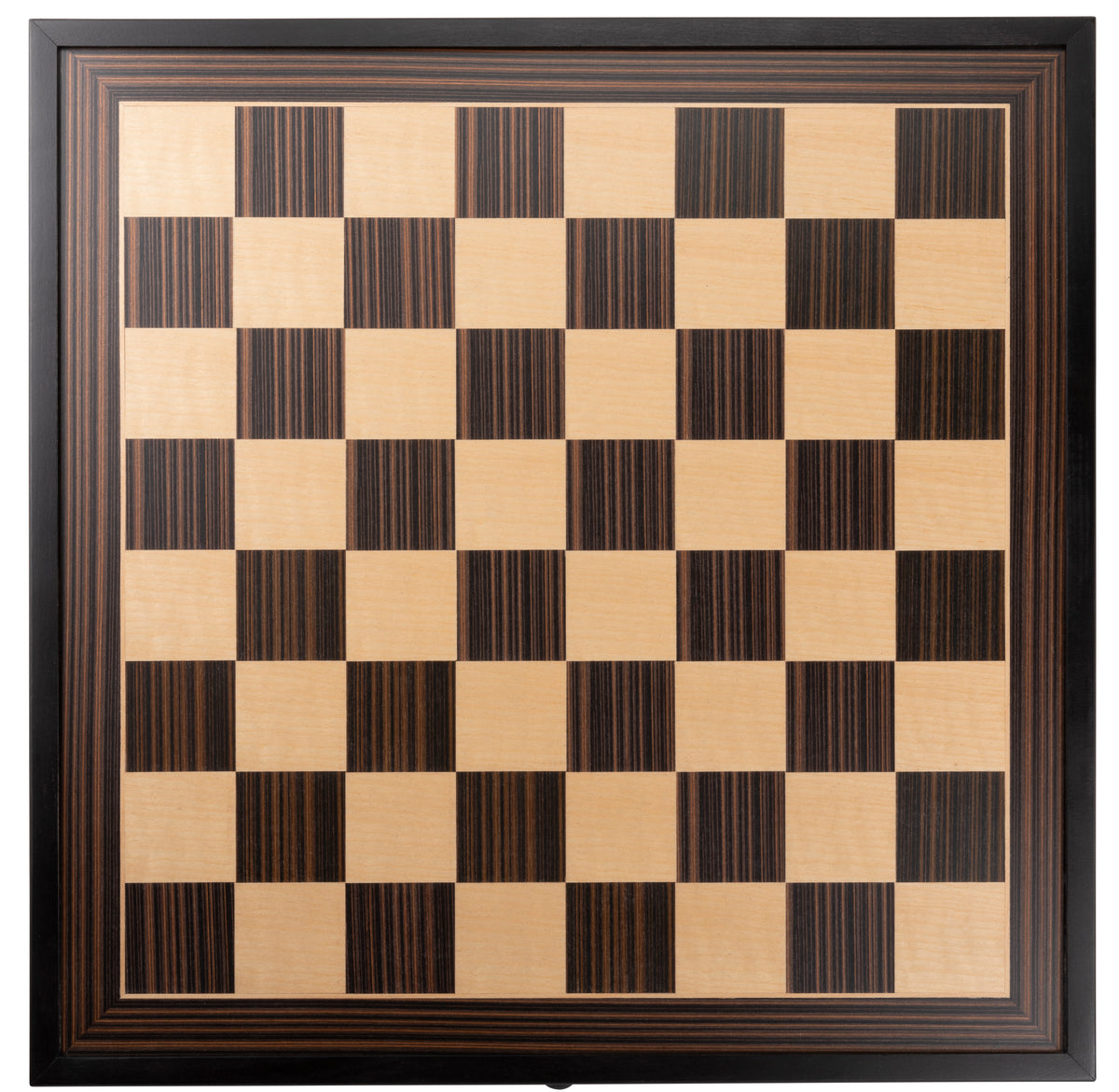 Deluxe Chess Board with Storage Drawers – Black Stained Wood 19 in ...