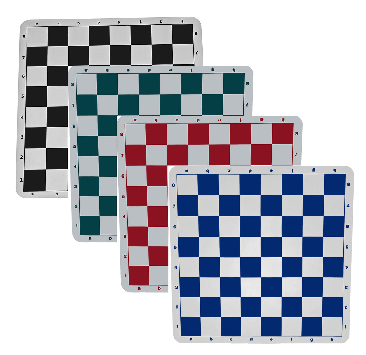 100% Silicone Tournament Chess Mat in Assorted Colors - 20 Inch Board ...